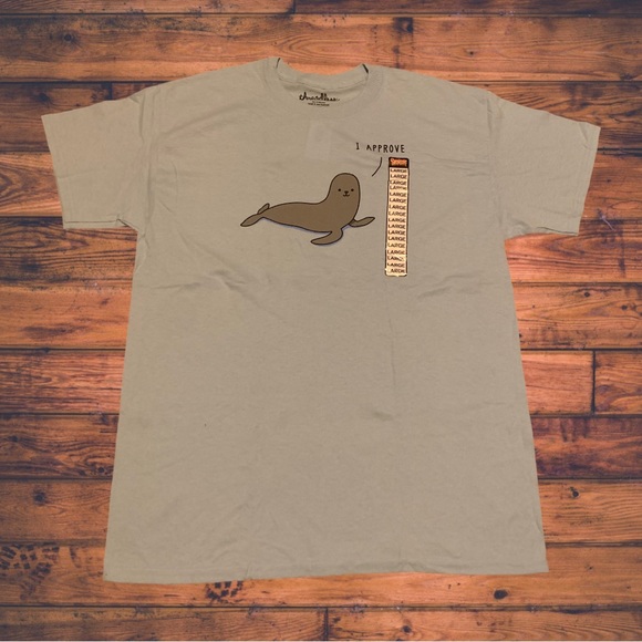 Hot Topic | Shirts | Threadless Funny Seal Of Approval Shirt Blue ...